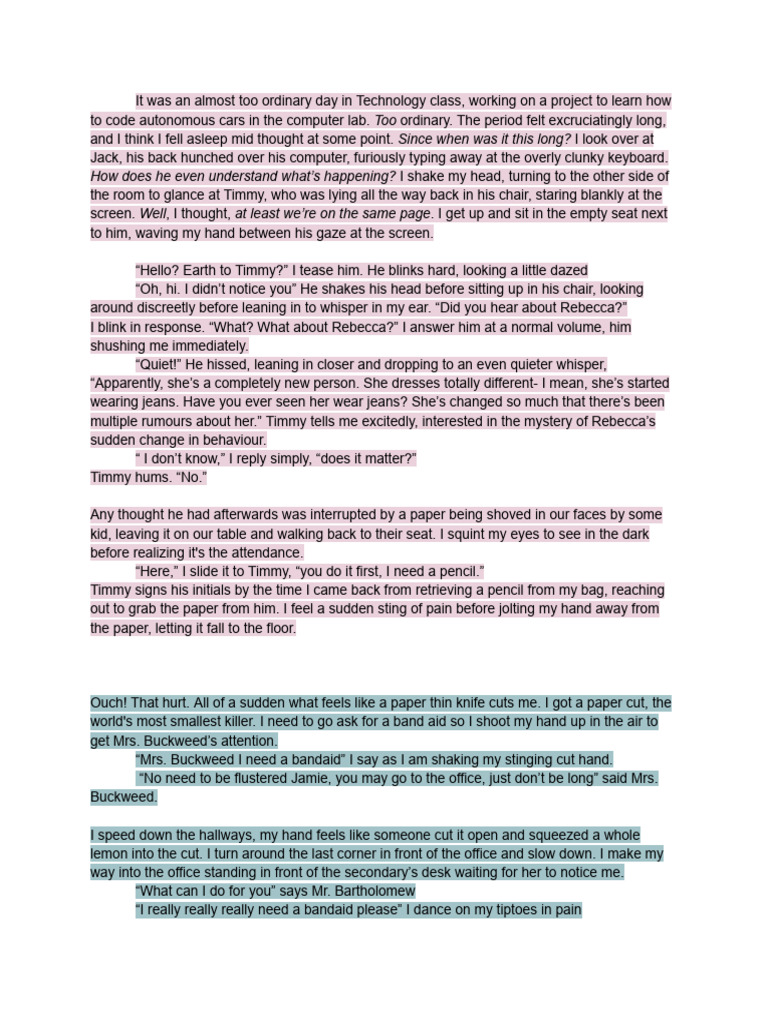 Engish Story Stroy Writing | PDF