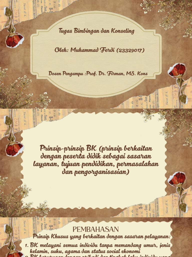 Muhammad Ferdi (23329017) Tugas Minggu 5 Bimbingan Dan Konseling | PDF