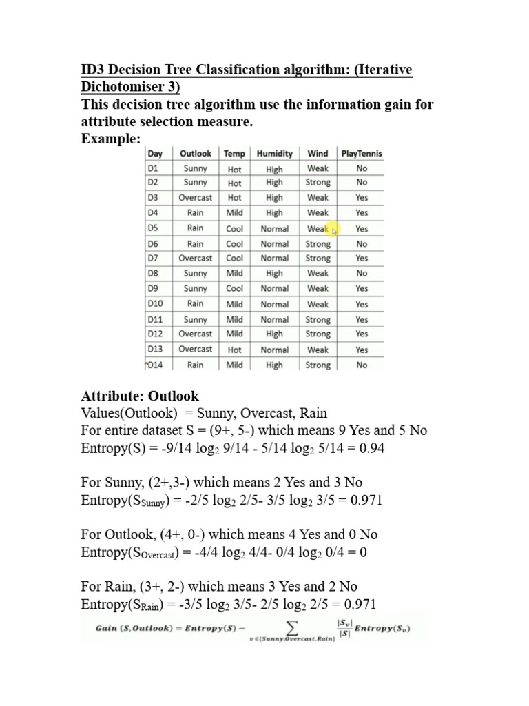 00 Decision Tree Example | PDF | Algorithms And Data Structures | Theoretical Computer Science