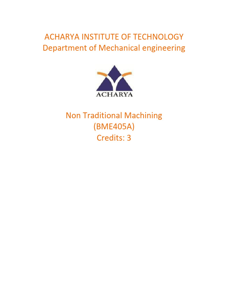 NTM - Question Bank - All Modules | PDF | Machining | Physical Sciences
