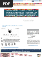 Nueva Normativa Anemia RM 251-2024-Minsa. NTS 213-2024. Modificatoria RM 429-2024-Minsa | PDF ...