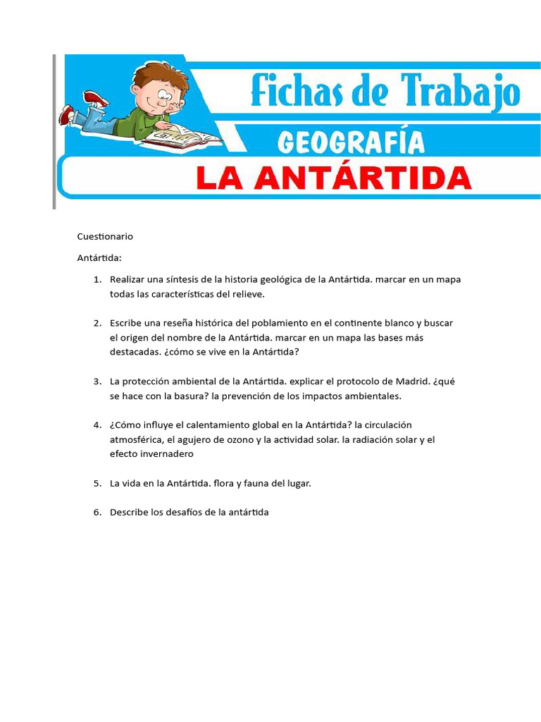 Historia y Desafíos de la Antártida | PDF