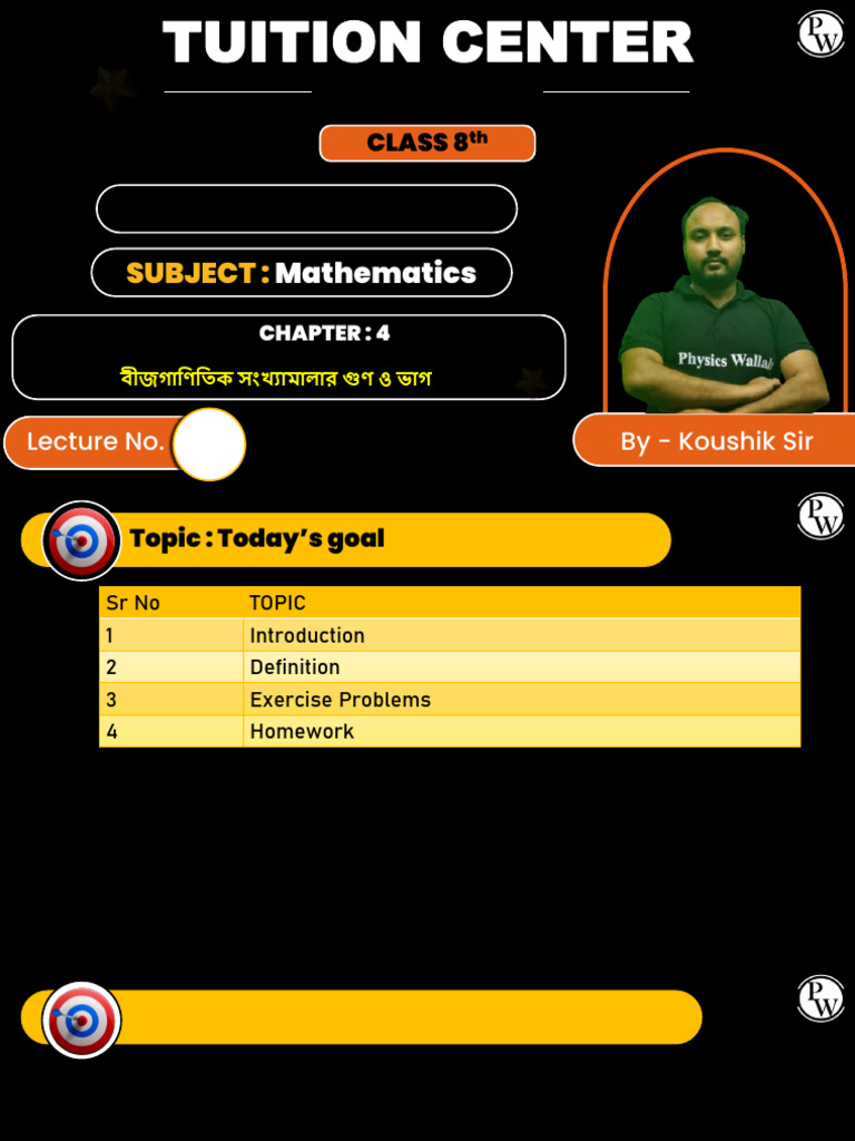 4.multiplication and Division of Algebraic Expression | PDF