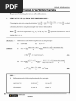 JEE Differentiation Formulas | PDF