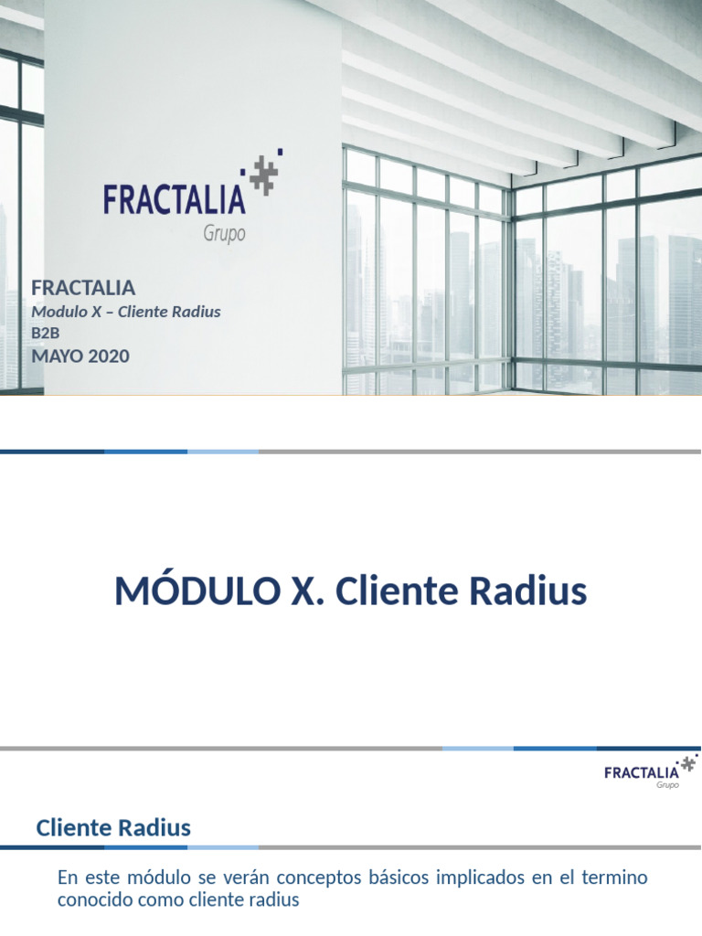 Módulo 10 - Cliente Radius | PDF | Radio | Transmisión de datos