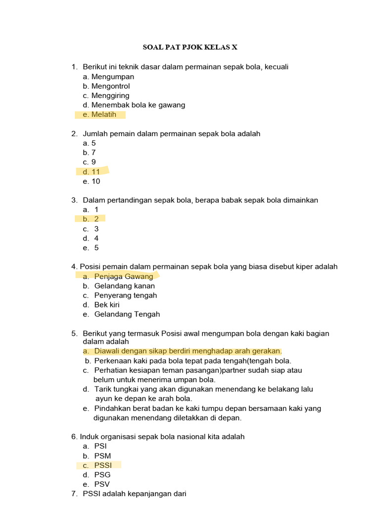 Latihan Soal Asat Kls X_copy | PDF