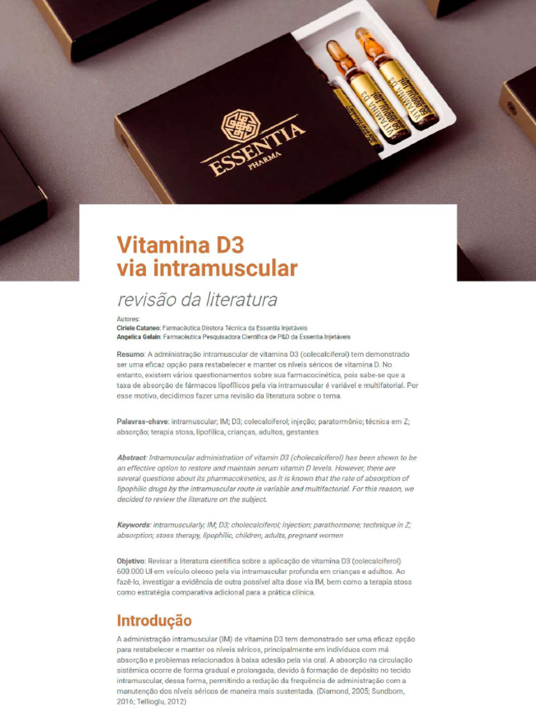Vitamina D Injetavel | PDF