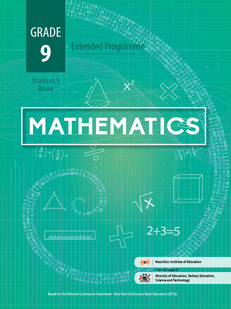 Mathematics G9 Ext - Student | PDF | Curriculum | Numbers