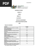 Business Studies Grade 12 Notes On Investment Securities | PDF ...