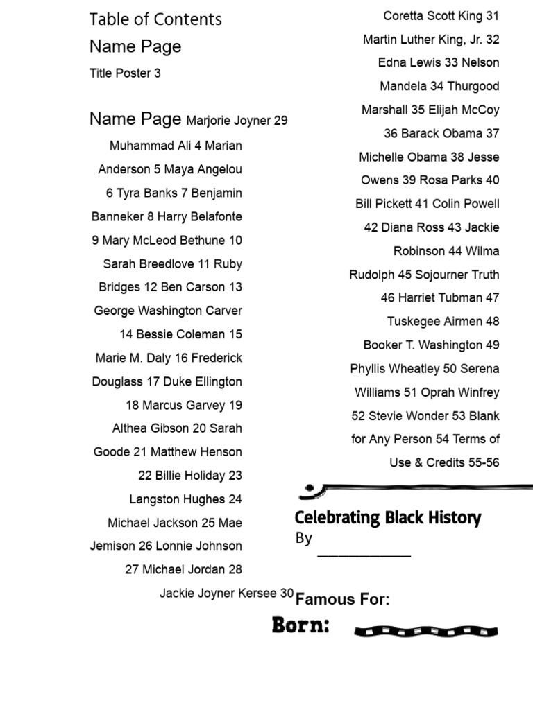 Chloe Patton - BlackHistoryMonthBiographyResearchProject-1 | PDF