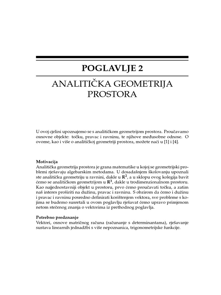 analiticka geometrija prostora45 | PDF