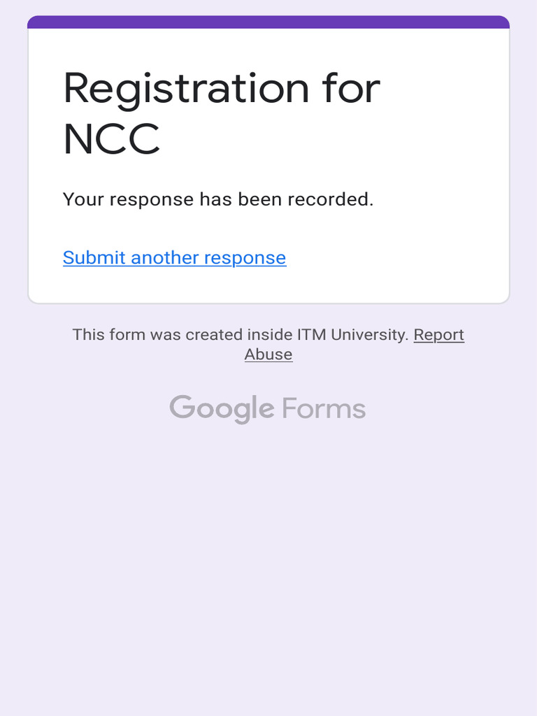 Registration For NCC | PDF