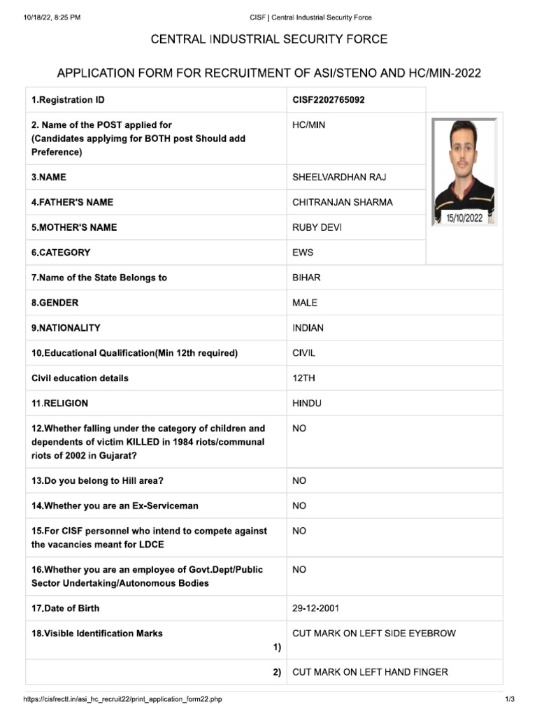 Cisf | PDF