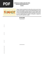 CLASS 5 Summer Holiday Homework | PDF