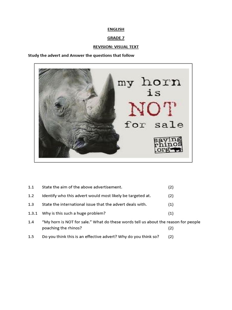 English Visual Text Revision | PDF