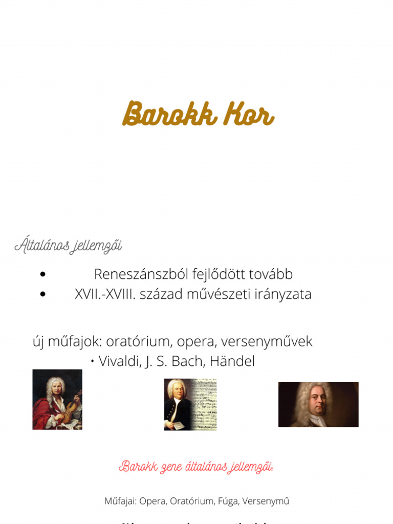 Barokk Kor | PDF