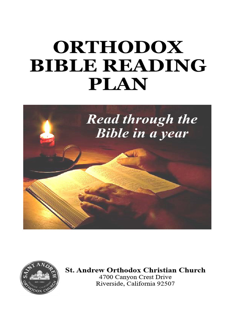 St. Andrew Orthodox Bible Reading Plan | PDF | Bible | Logos (Christianity)