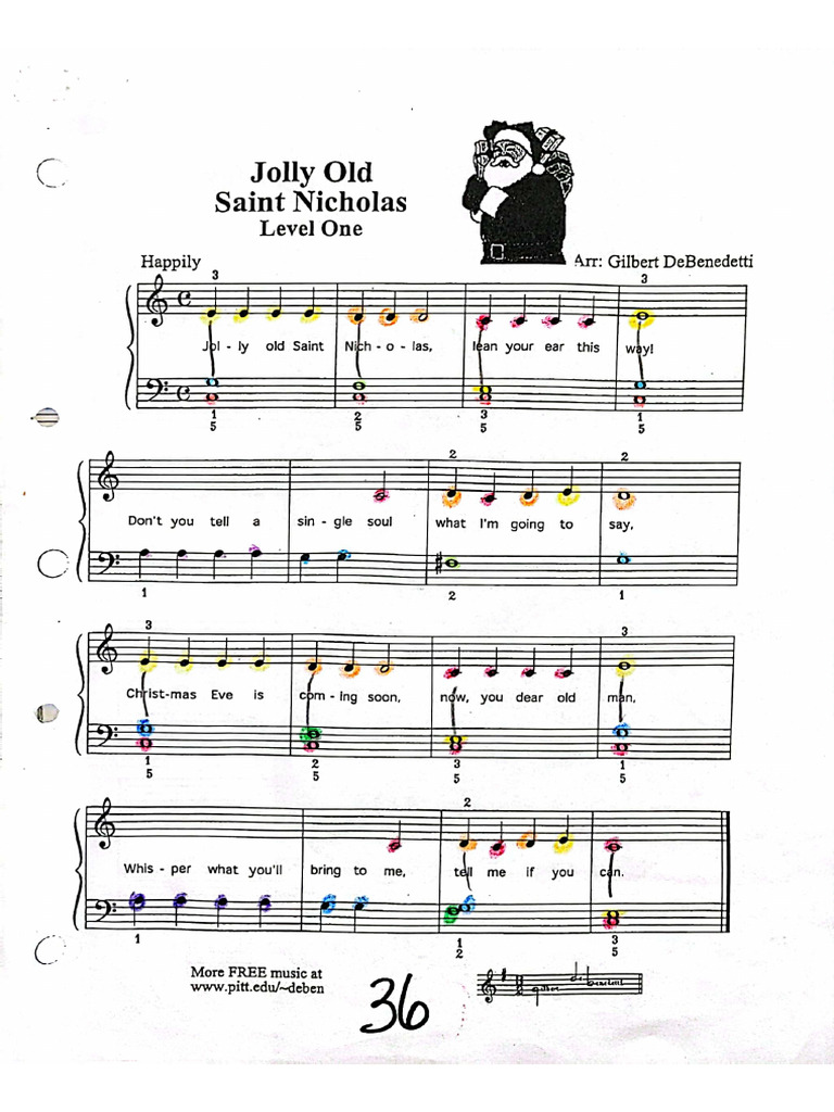 Jolly Old Saint Nicholas (Intermedio) | PDF