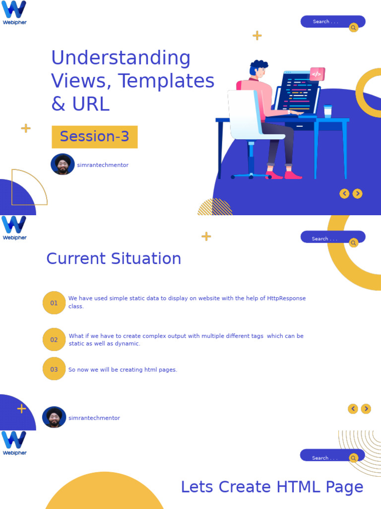 Session 3 Understanding View, Templates & URL | PDF | Web Server ...