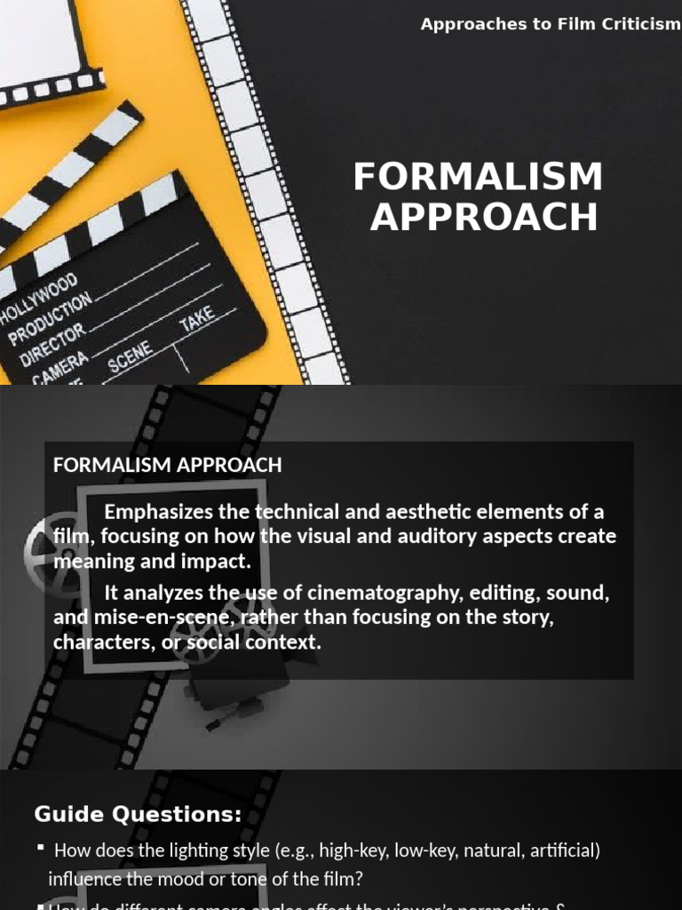 Formalism Approach To Film Criticism | PDF