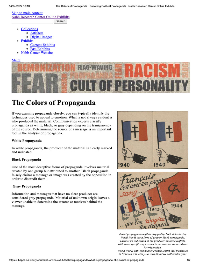 The Colors of Propaganda | PDF