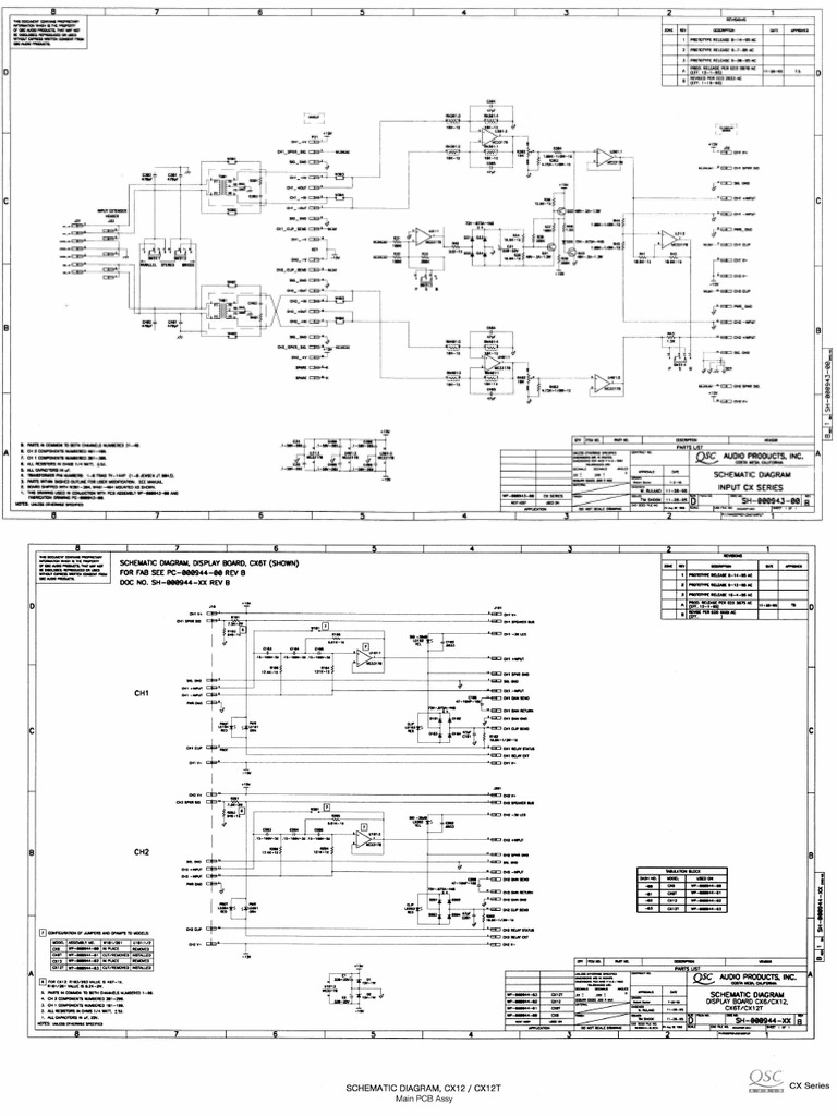 QSC Cx12 SCH | PDF