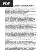 Nelson Mandela - I Am Prepared To Die | PDF