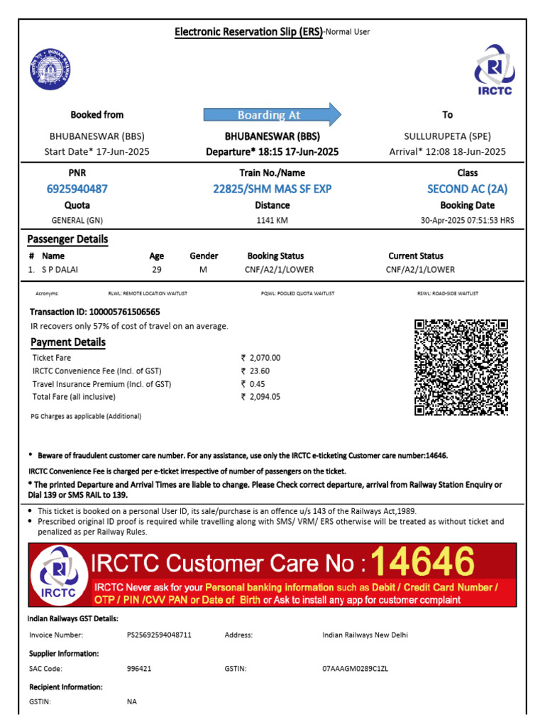 22825/Shm Mas SF Exp Second Ac (2A) | PDF | Identity Document | Payments