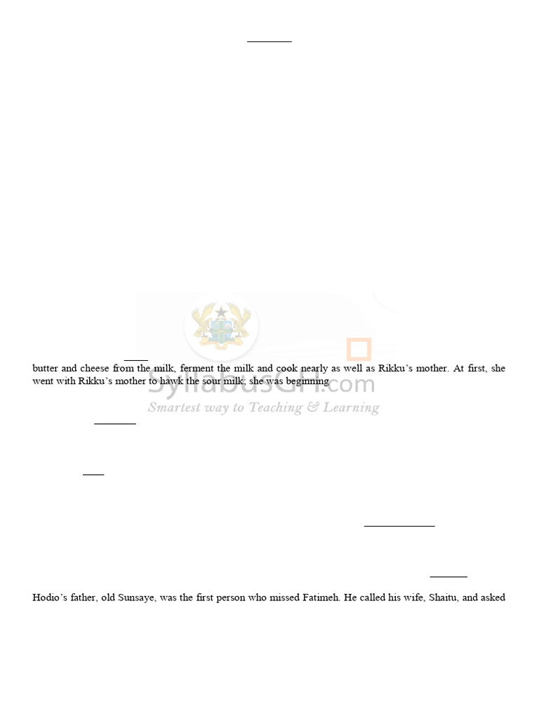 2022 Bece Mock English 2 | PDF