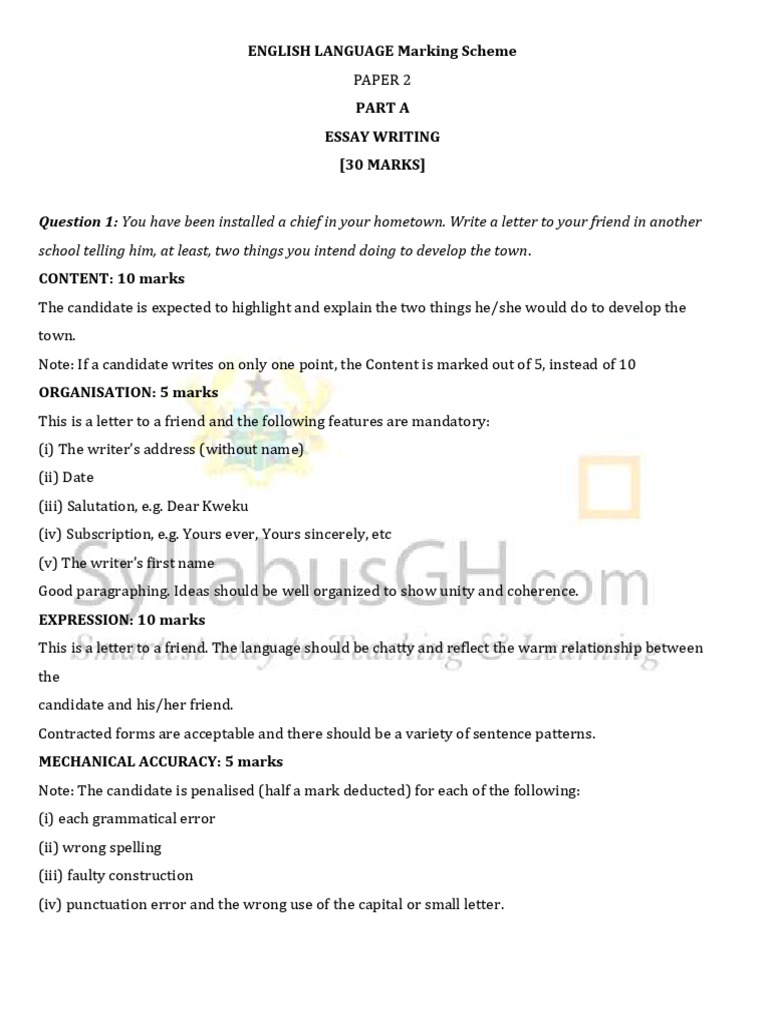 2022 Bece Mock English 2 Solution | PDF | Human Communication | Linguistics