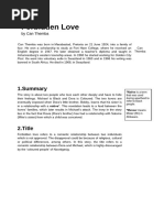 Forbidden Love Analysis | PDF