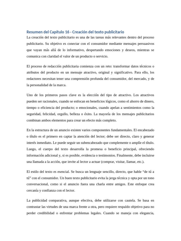 Resumen Capitulo16 Kleppner | PDF | Publicidad | Producto (Negocio)