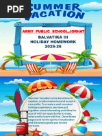 Class-3 Holiday Homework | PDF
