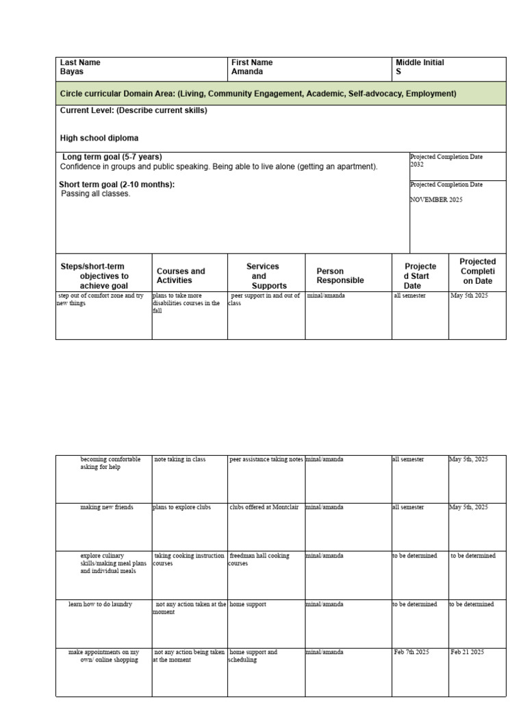 STAR Chart Goal Development PDF | PDF | Education Theory | Learning