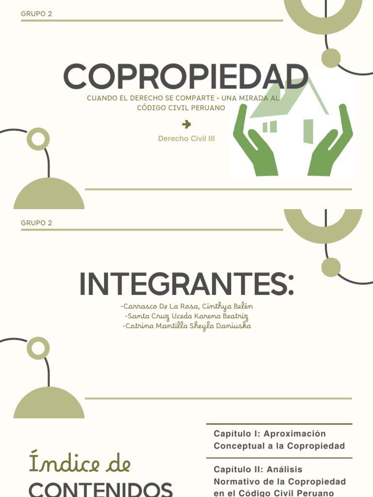 Copropiedad en el Código Civil Peruano | PDF | Condominio | Caso de ley