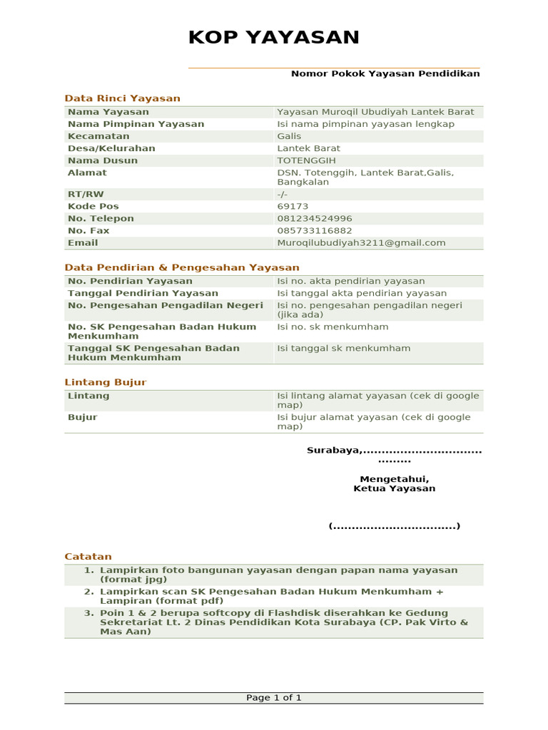 Form Pengajuan NPYP New | PDF