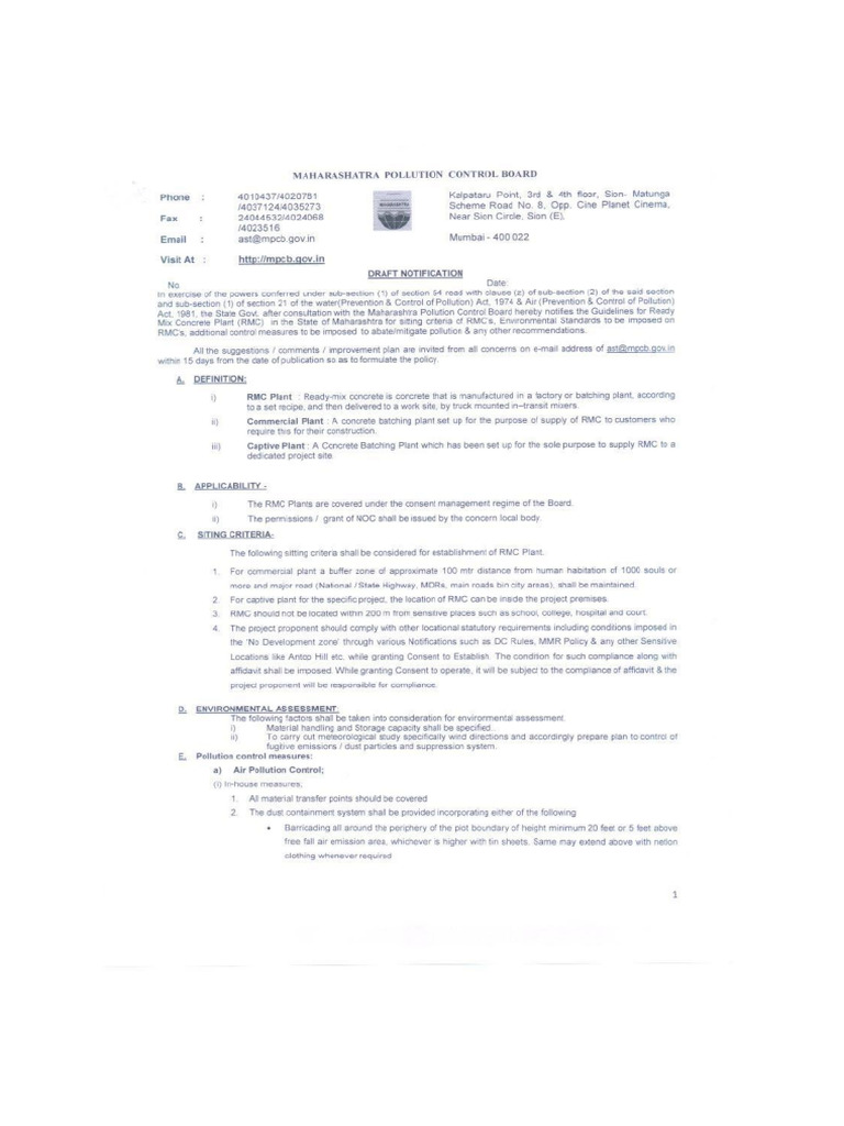 Draft Guidlines RMC MMR Area English | PDF