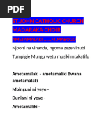 Njooni Tuingie Nyumbani Mwa Bwana | PDF