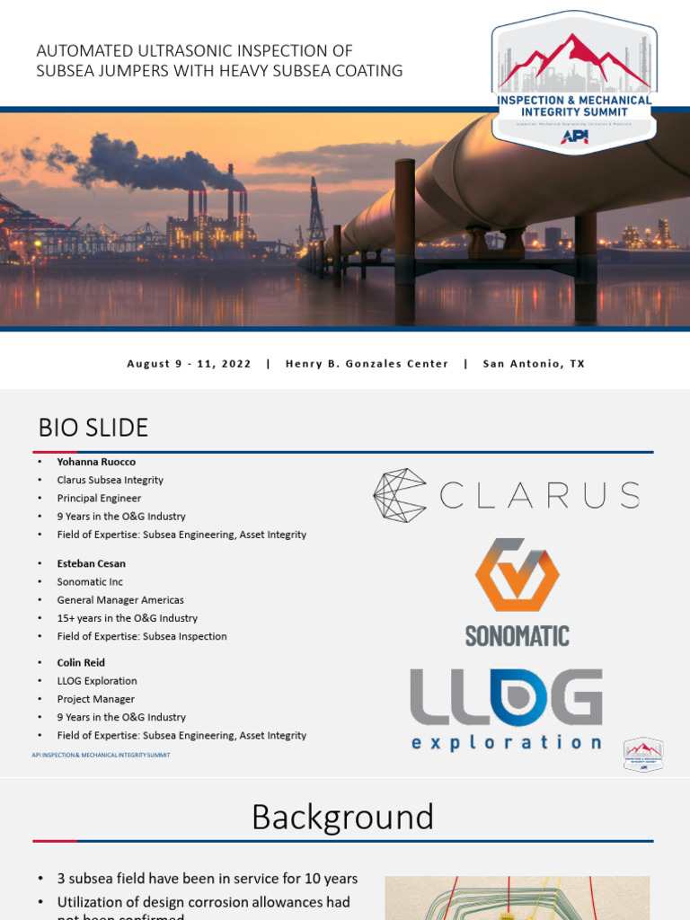 8-10-22 - Wednesday AM - Automated Ultrasonic Inspection of Subsea ...