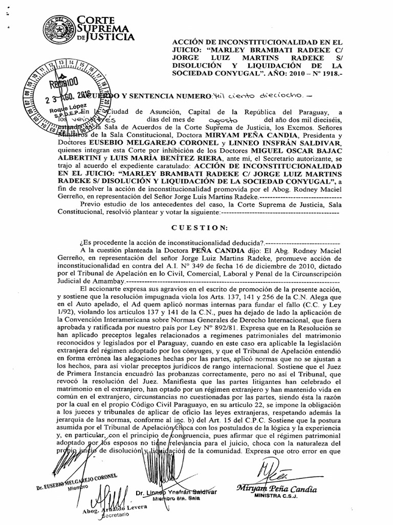 FALLO 2 | PDF | Caso de ley | Juez