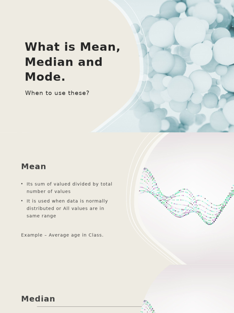 Understanding Mean, Median, Mode | PDF