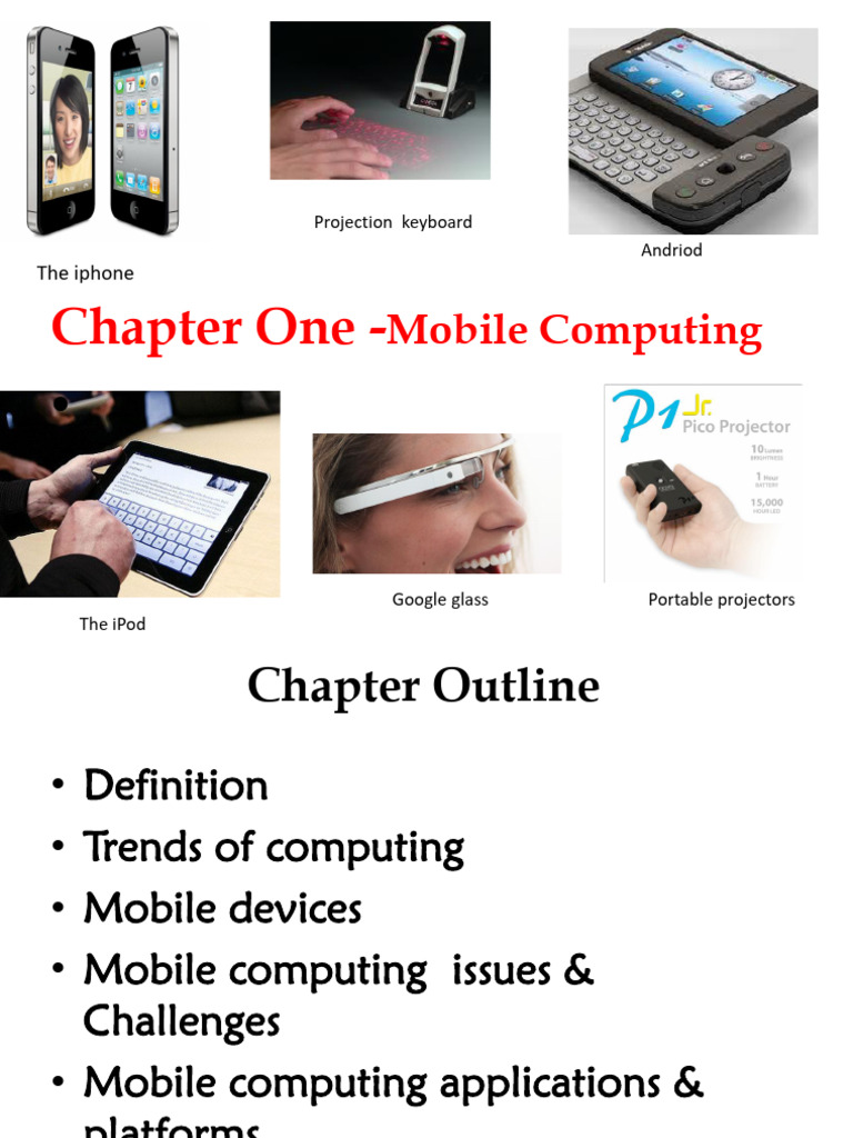 Chapter 1 - Mobile Computing From AAU | PDF | Personal Digital Assistant | Smartphone