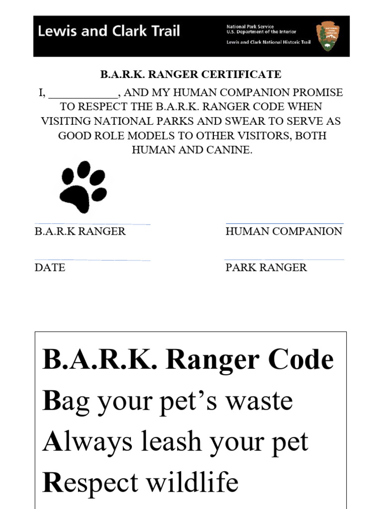 B.a.R.K. Ranger Certificate SIGNED | PDF