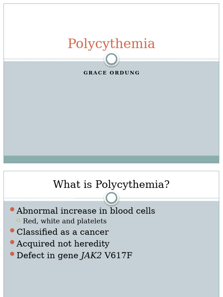 Polycythemia 1 | PDF