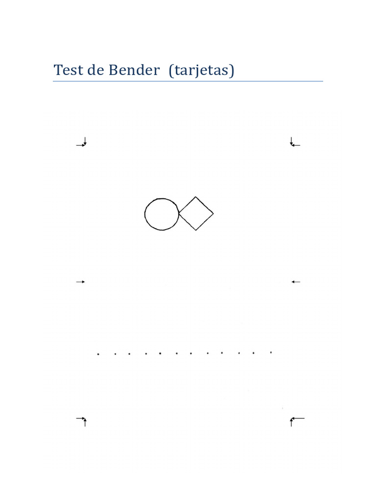 Test de Bender - TARJETAS | PDF