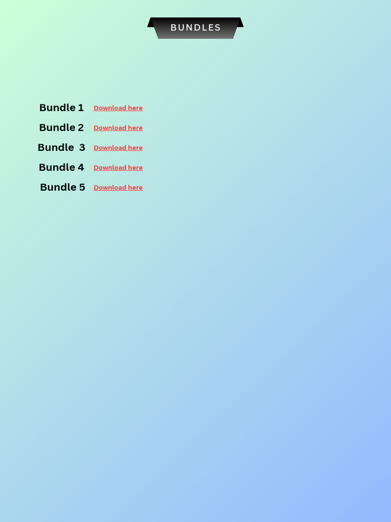 Bundle | PDF