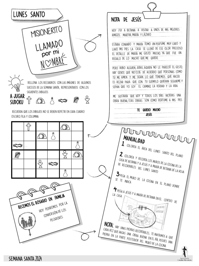 02 FLunes Santo Misioneritos 2024 | PDF | Jesús | Apocalípticos