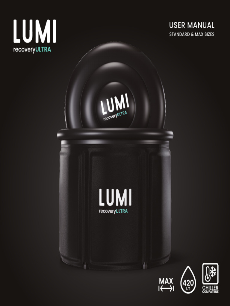 Manual - Lumi Recovery Ultra 250203 | PDF | Washing Machine | Tap (Valve)