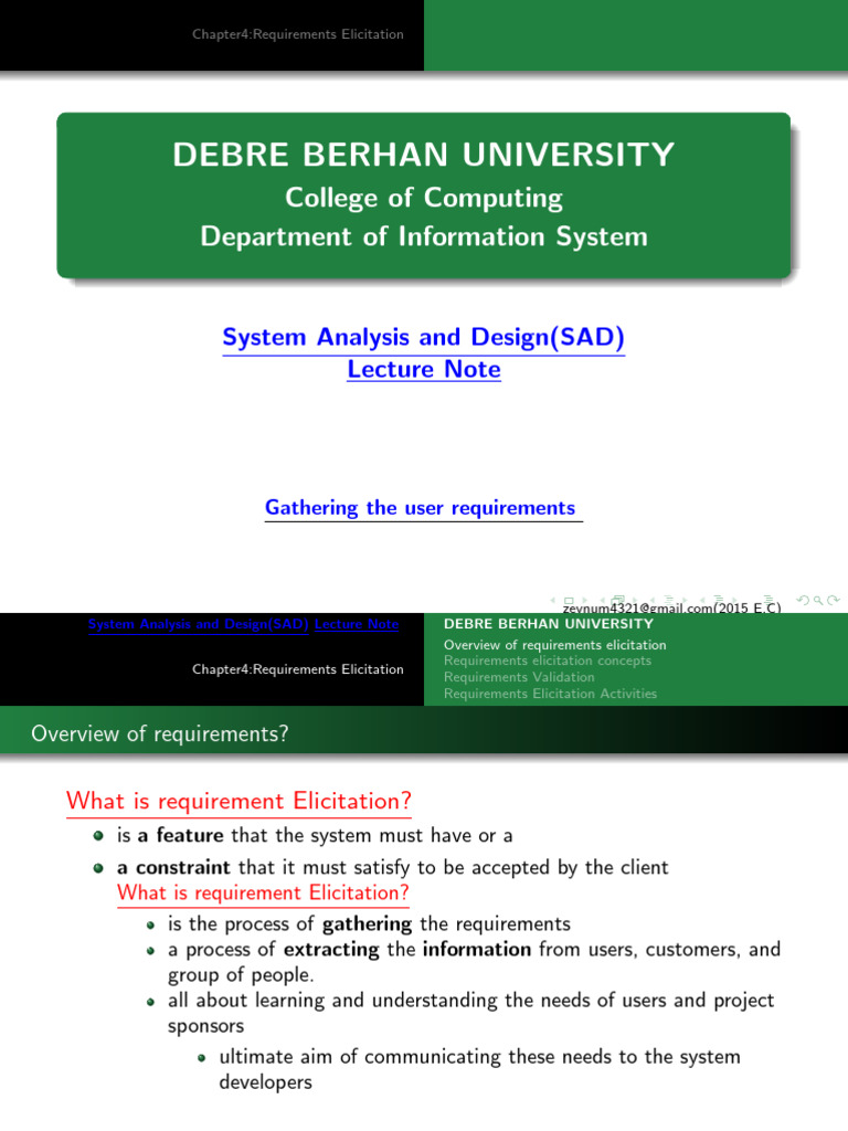 Chapter4 OOSAD Lec Note | PDF | System | Use Case