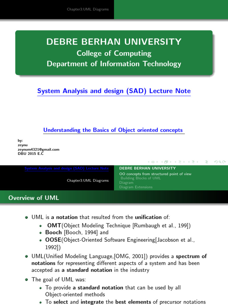 Chapter3 Lecture Object Oriented | PDF | Use Case | Unified Modeling Language